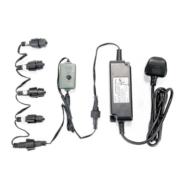 Green Cable Large Transformer - UK Plug | Festoon Lighting